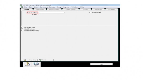 How to Setup Items in MYOB Premier -A1myobcourse