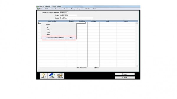 How to Build Inventory Items in MYOB Premier – MYOB Training Centre